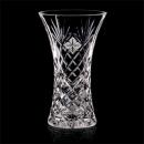 Marilla Deep-Etch Cut Crystal Vase VSE6301 | Kusak Crystal